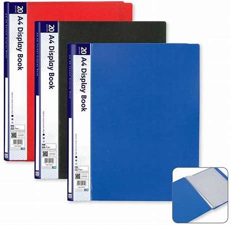 A4 Red Display Book 20 Pockets – A. B. Snell & Son