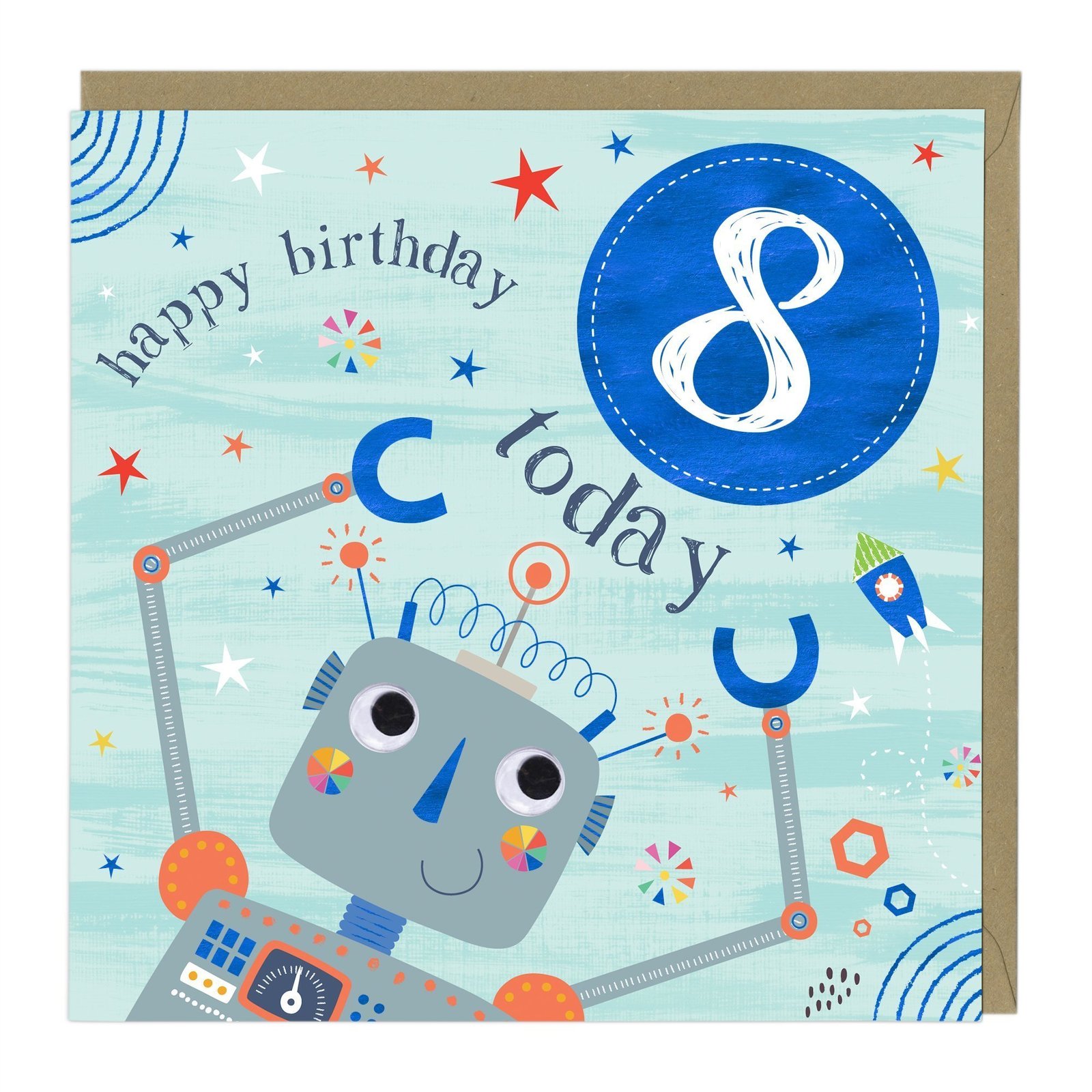 08 Birthday Robot Card – A. B. Snell & Son