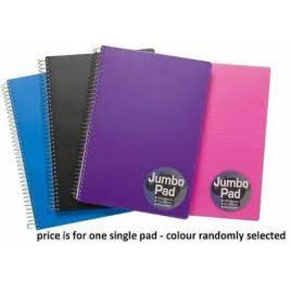 A4 Jumbo Notebook various colours – A. B. Snell & Son