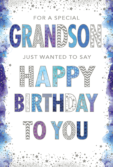 Special Grandson Birthday card – A. B. Snell & Son