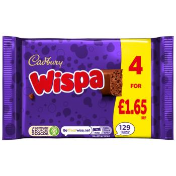 Cadbury Wispa Multipack 4 Pack – 4 x 23.7g – A. B. Snell & Son