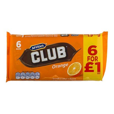 McVitie’s Club Orange – 6 Pack – A. B. Snell & Son