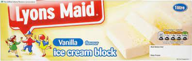Lyons Maid Vanilla 1L Ice cream block – A. B. Snell & Son