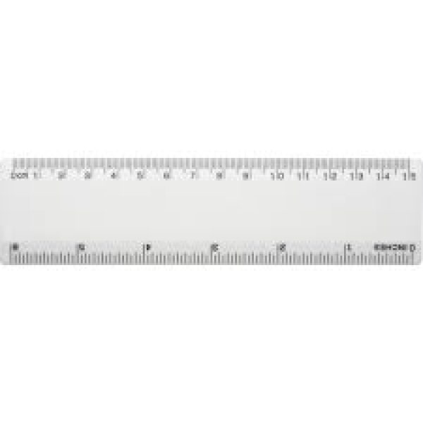 Clear Plastic Ruler 15cm – A. B. Snell & Son