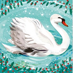 Seasonal Swan – 10 RSPB Charity Christmas Cards – A. B. Snell & Son