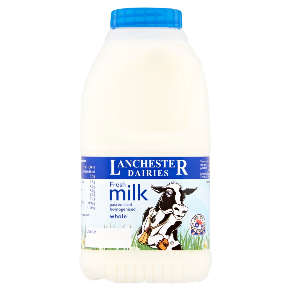 Lanchester Whole Milk 500 ml – A. B. Snell & Son