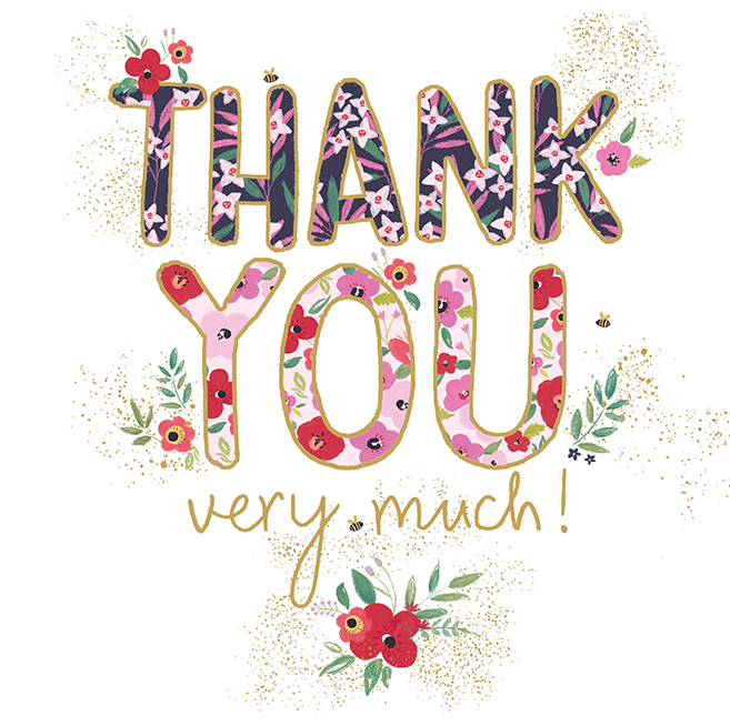 Thank You very much card – A. B. Snell & Son