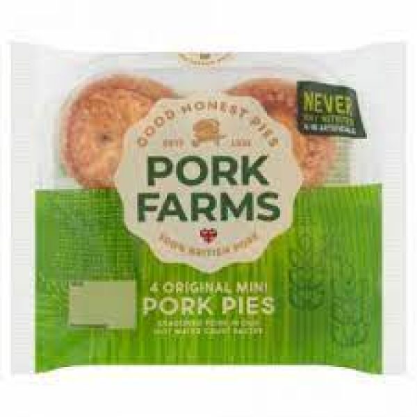 Pork Farm Pork Pies 4pk – A. B. Snell & Son