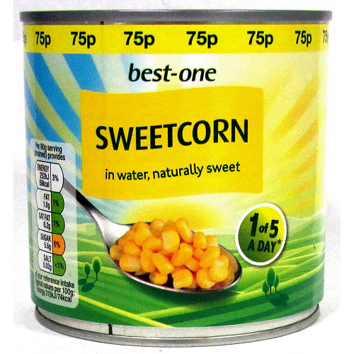 Best-One Sweetcorn 340g – A. B. Snell & Son