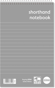 Rhino Spiro Shorthand Notebook 130 Leaf 200 X 127 – A. B. Snell & Son